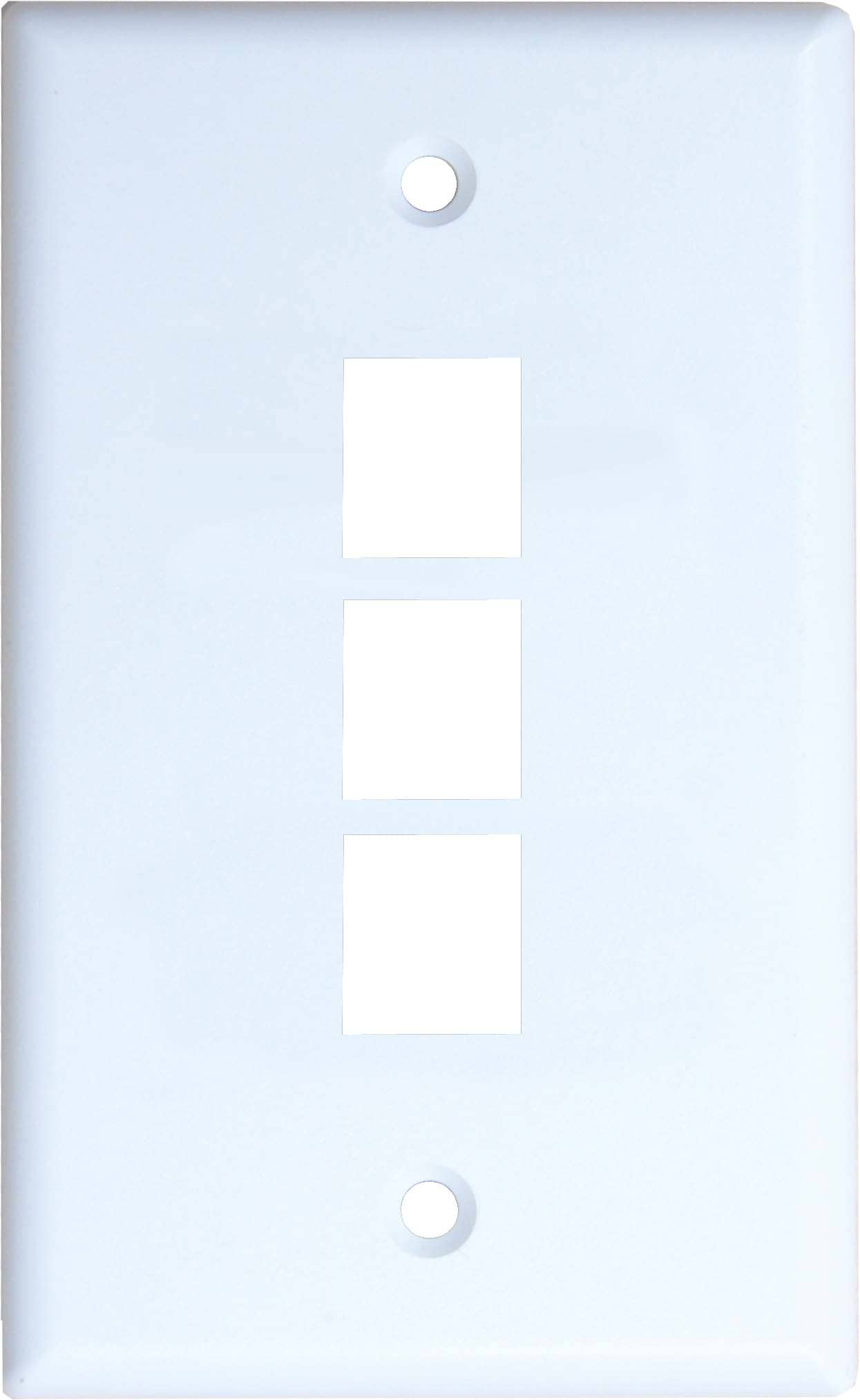 Triple Port Face Plate for 110/Keystone Jacks, FP-110 T (FP-110 TRIPLE ...
