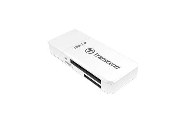 Transcend RDF5 Card Reader External USB 3.0, White (TS-RDF5W) | Ascent NZ