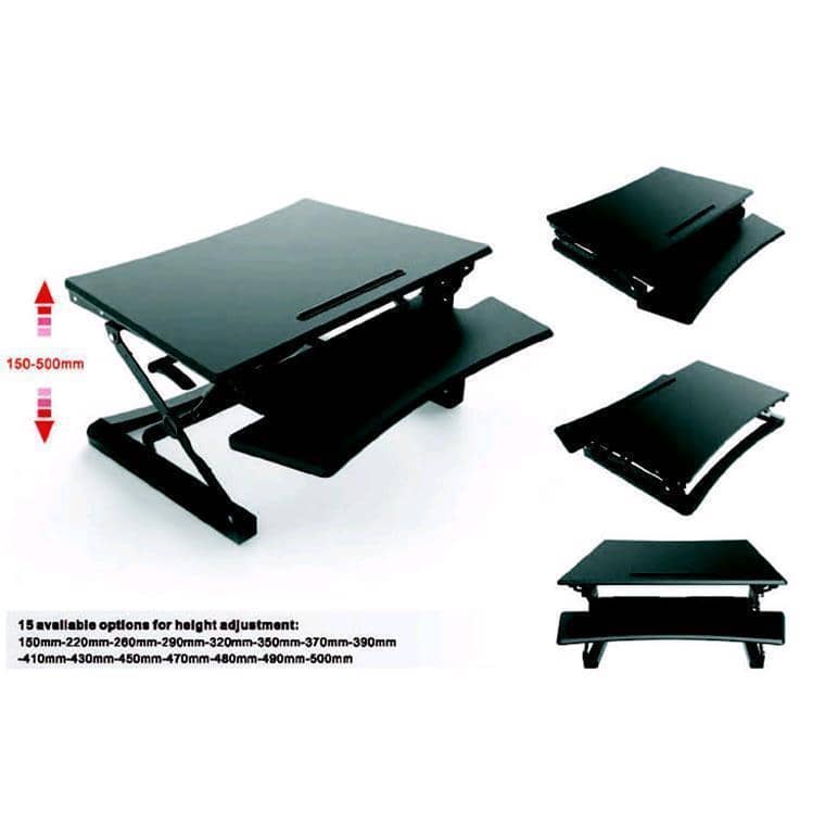 Loctek MT101-M Sit/Standing Riser Desk Stand (MT101M Black) | Ascent NZ